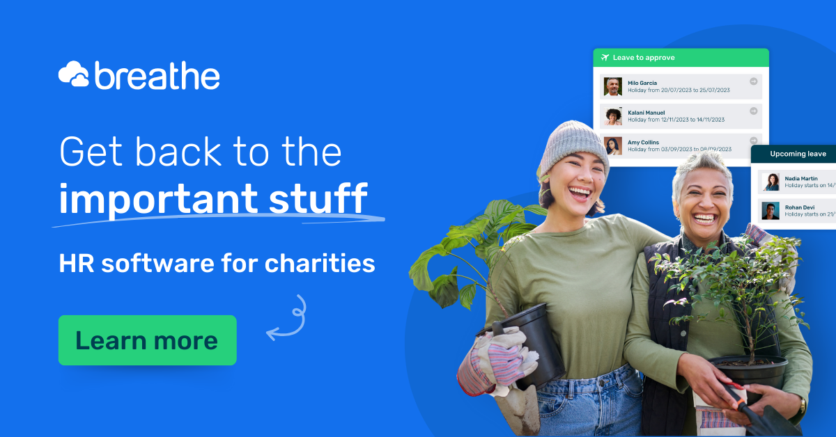 Hr Software For Charities Non Profits Breathe